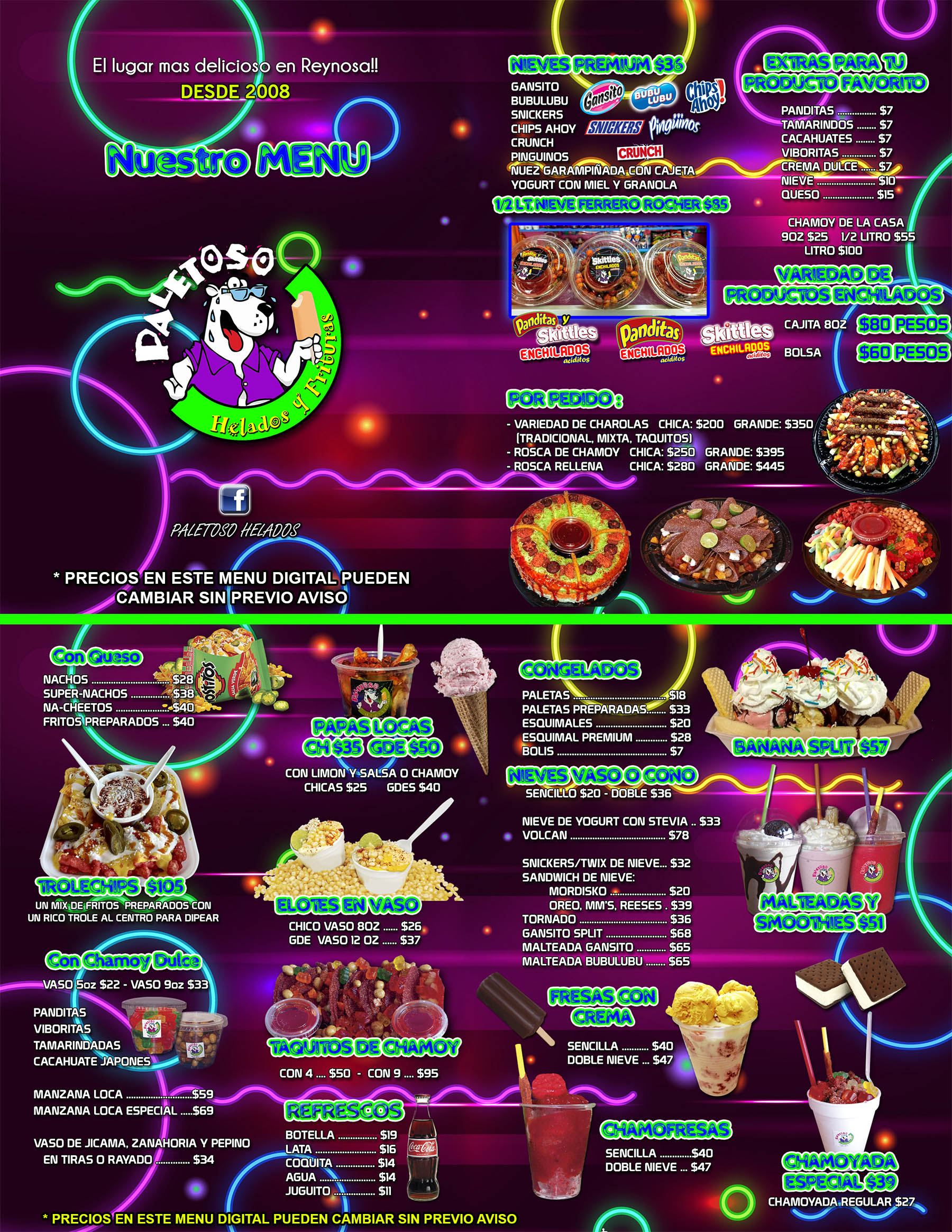 Paletoso Helados y Frituras