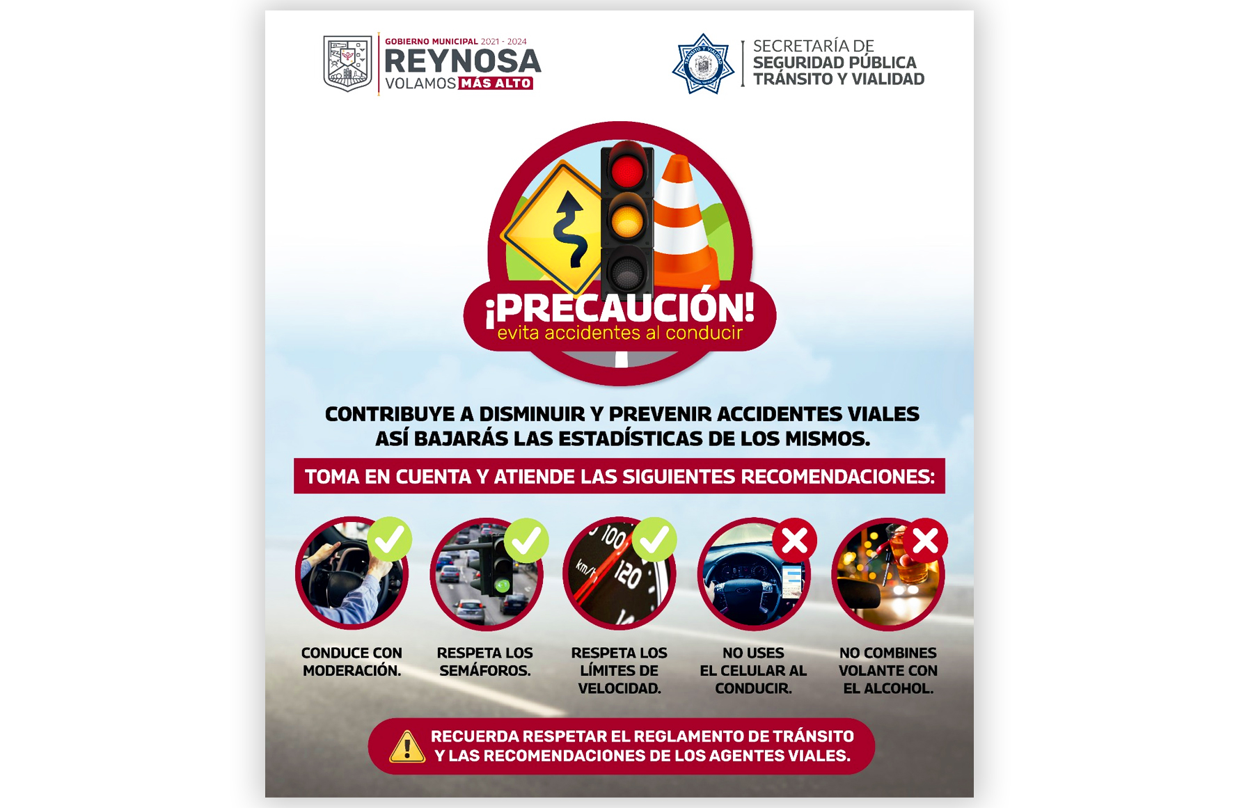 Exhorta Tránsito Y Vialidad A Aplicar Cultura Vial Para Evitar Accidentes Administración