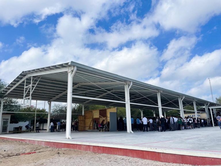 Inauguró Carlos Peña Ortiz techumbre del CETIS 71 – Administración Municipal Reynosa 2024-2027