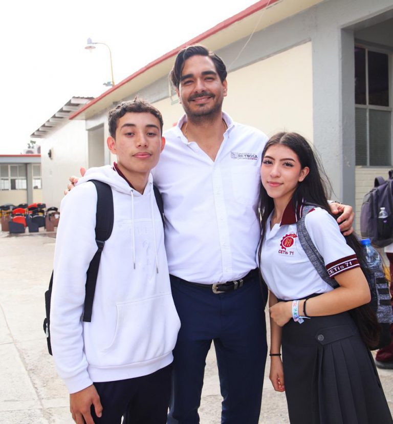 Inauguró Carlos Peña Ortiz techumbre del CETIS 71 – Administración Municipal Reynosa 2024-2027